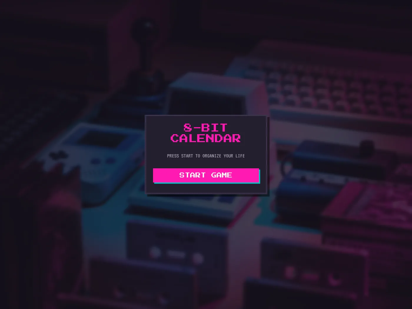 8Bit Calendar Web