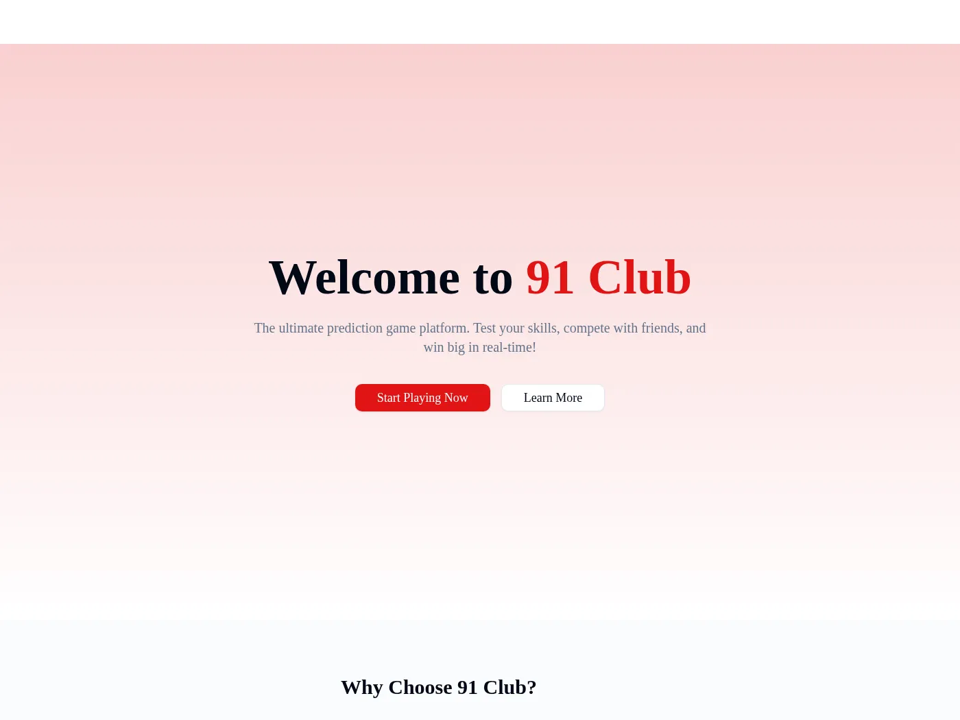 91 Club Game Clone