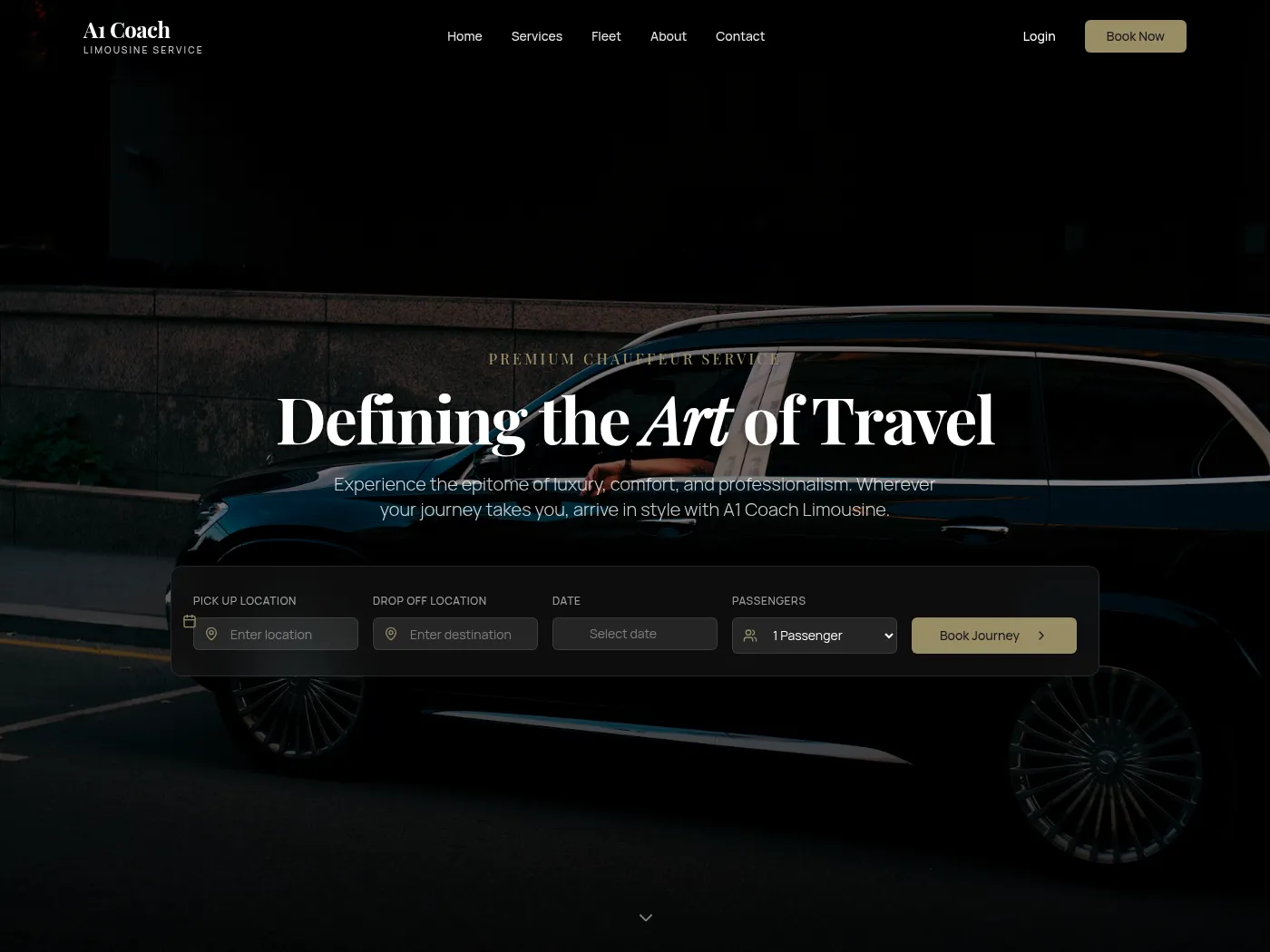 A1 Coach Limousine Website