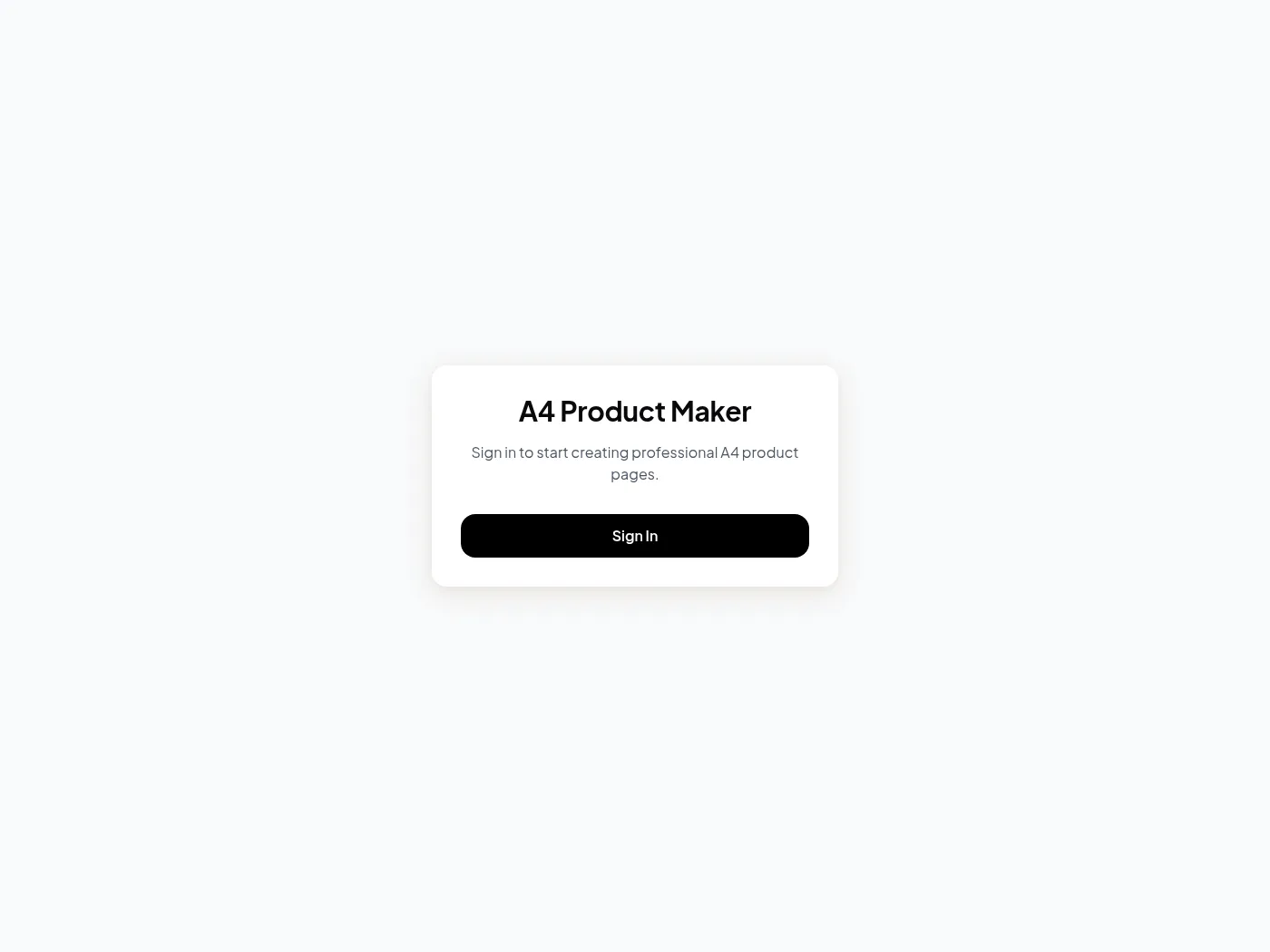 Auto A4 Product Page