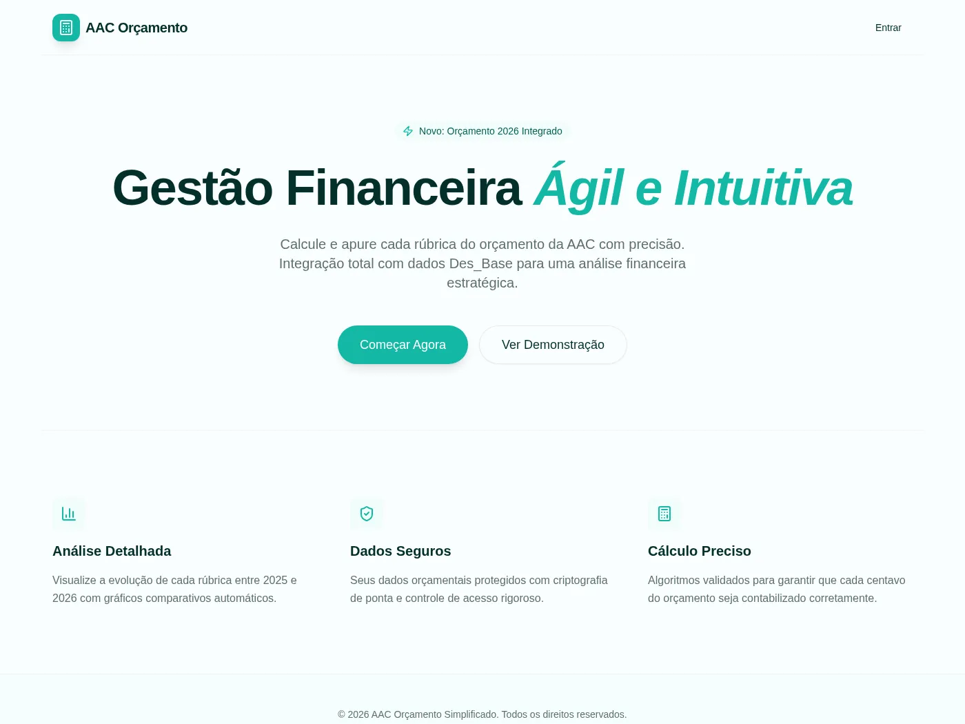 AAC Orçamento Simplificado