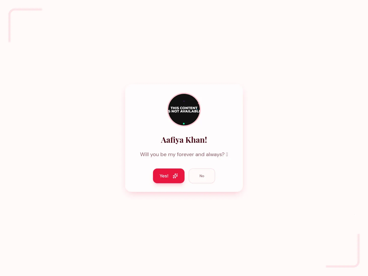 Aafiya's Yes-No App