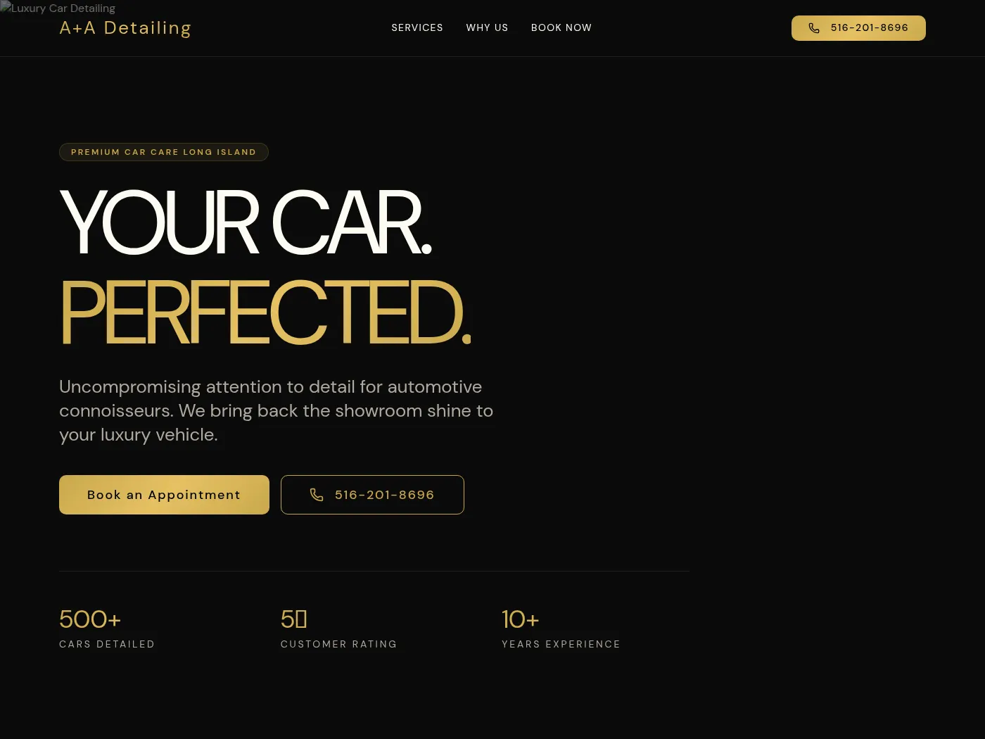 A+A Detailing Website