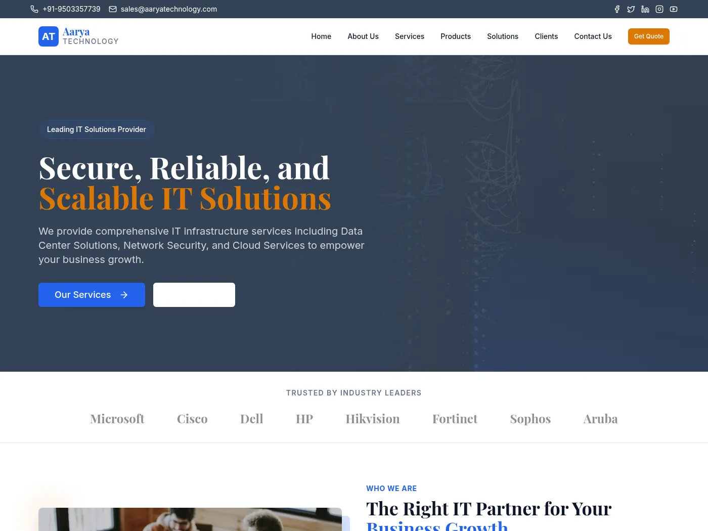 Aarya Tech Web Clone