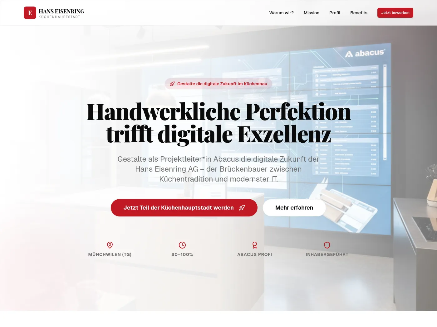 Recruiting Landingpage Abacus Lead
