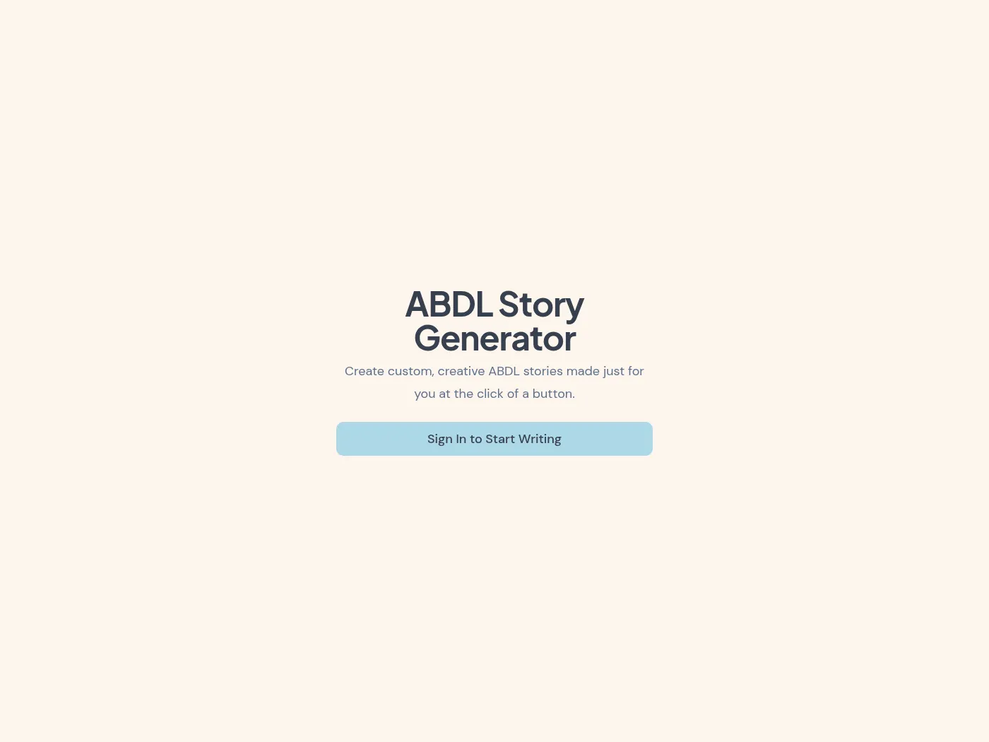 ABDL Story Generator