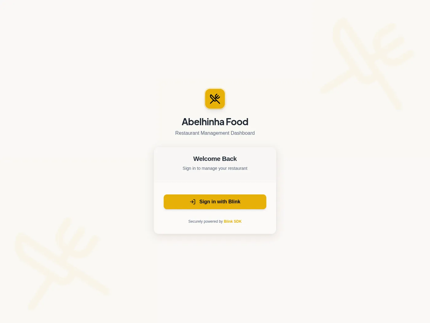 Abelhinha Food Admin