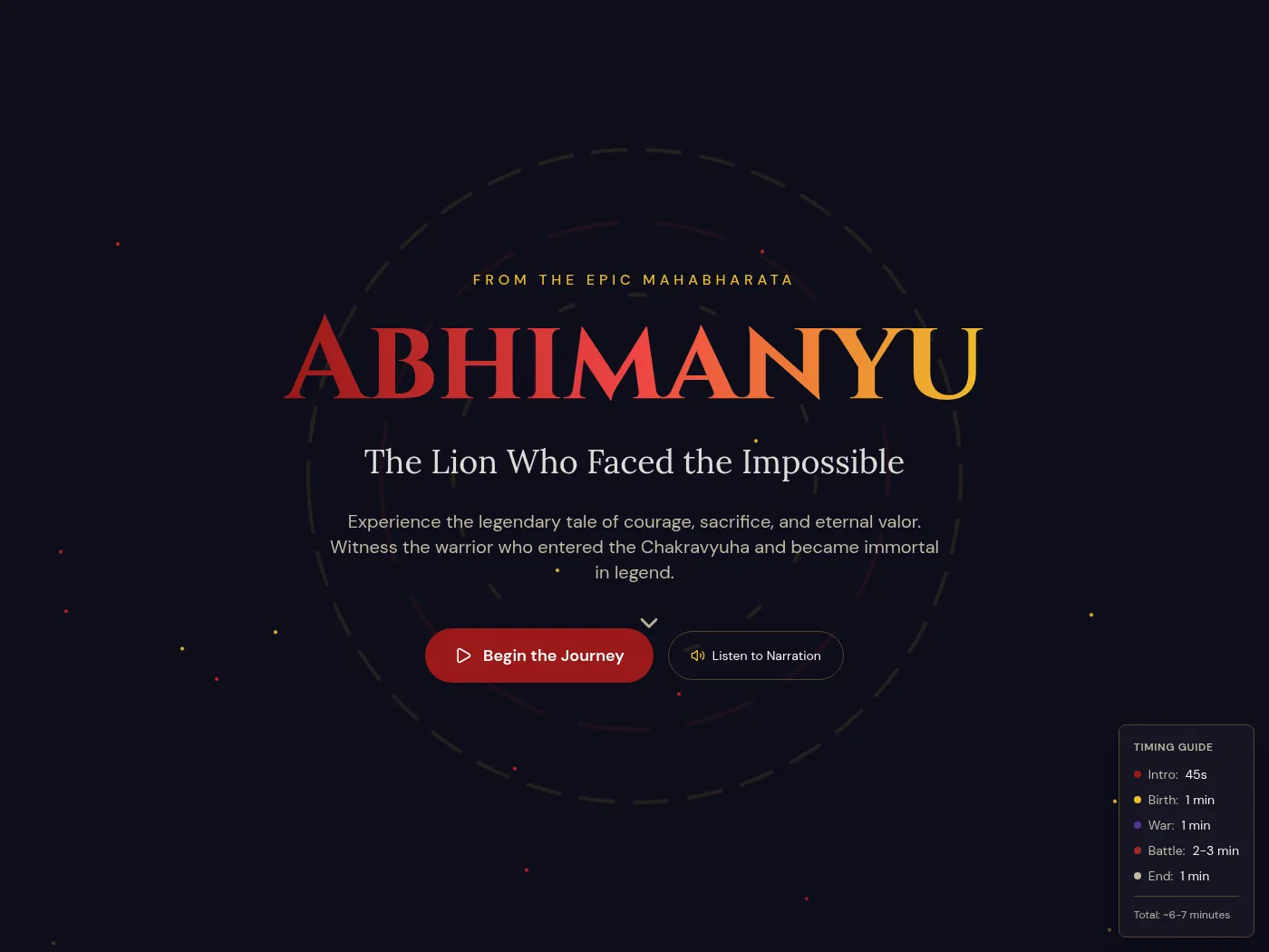 Epic Abhimanyu Video Portal
