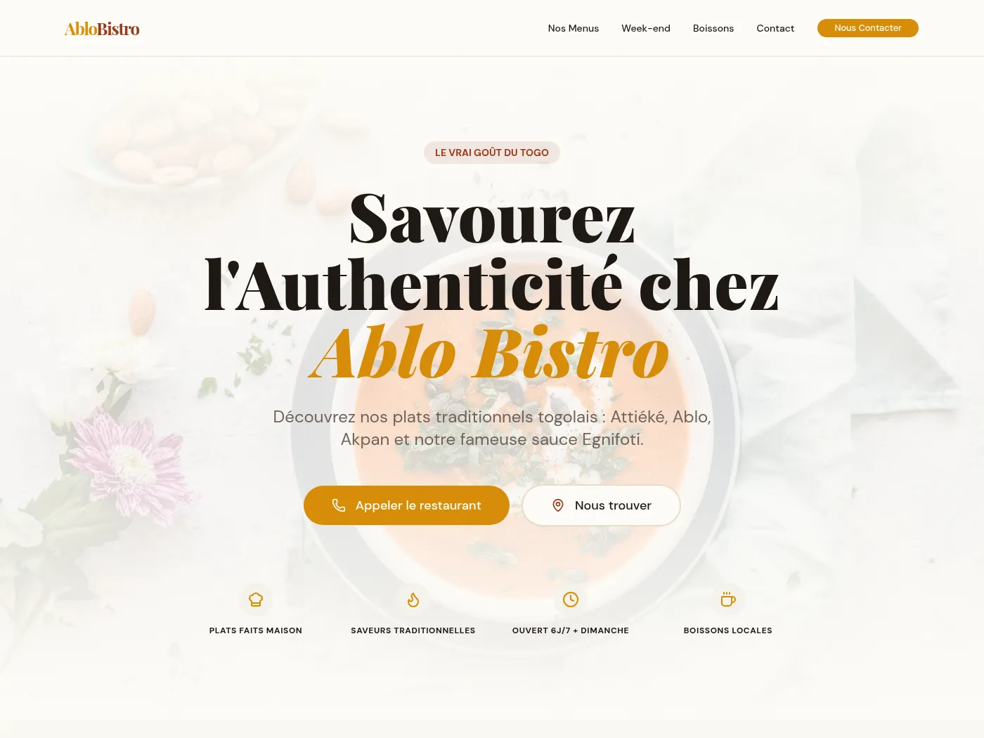 Ablo Bistro Webpage