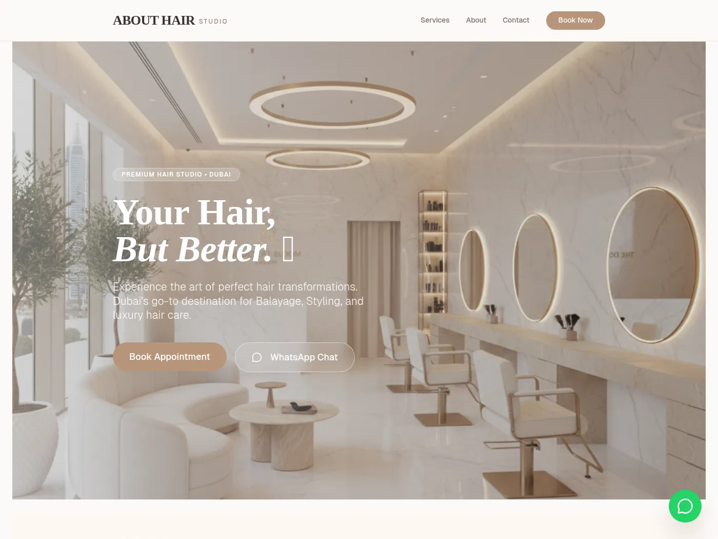 About Hair Studio Website