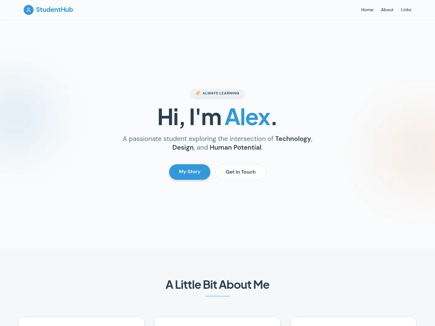 About Me Hub