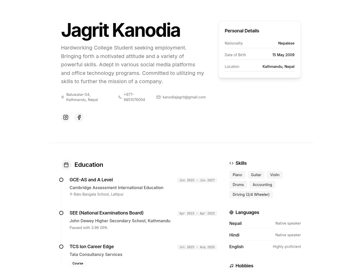 Modern About Us Page