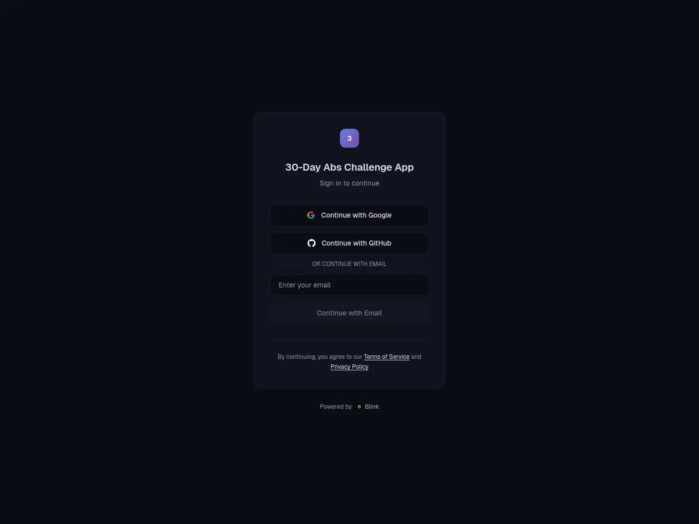 30-Day Abs Challenge App