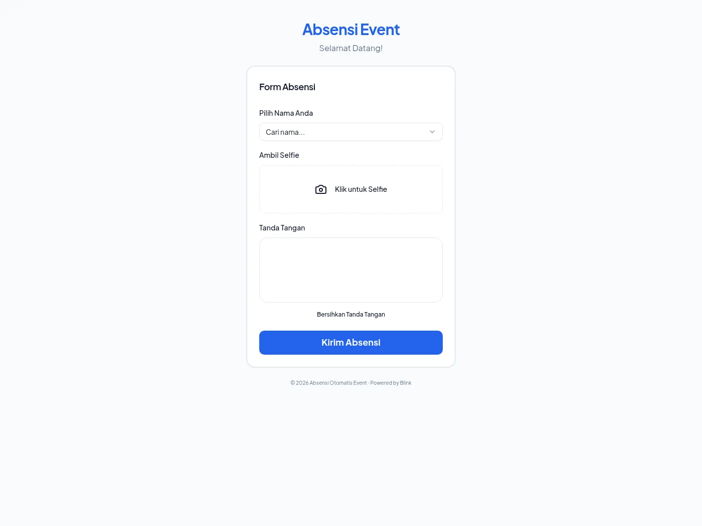 Absensi Otomatis Event