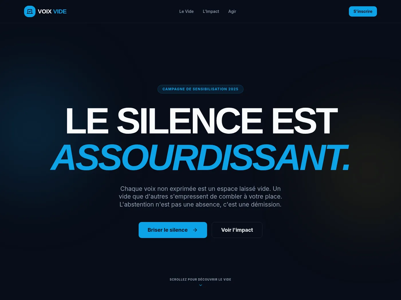 VoteAware Webpage