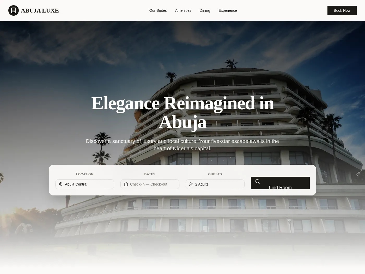 Abuja Luxe Hotel Site