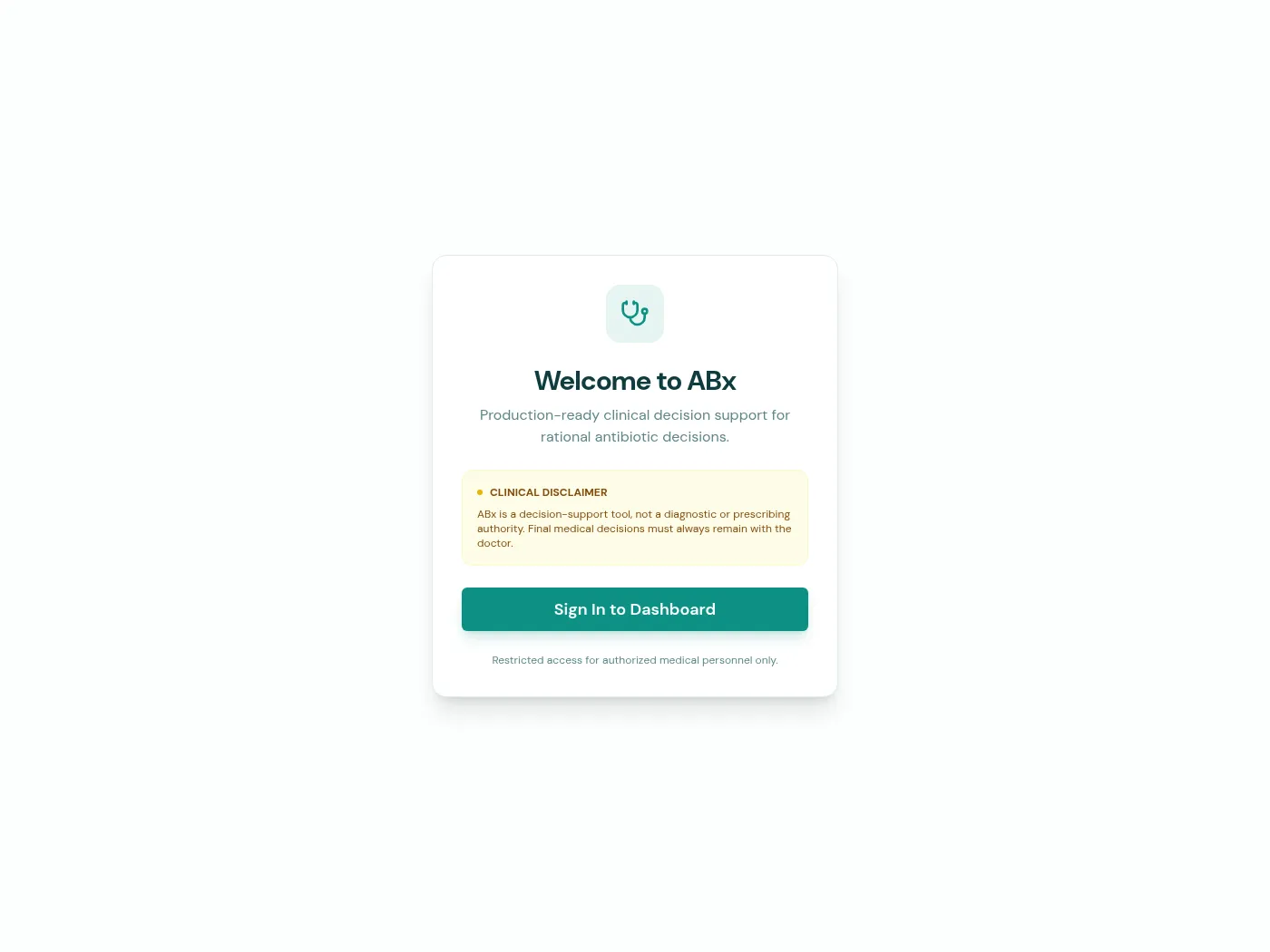 ABx Clinical Decision Support