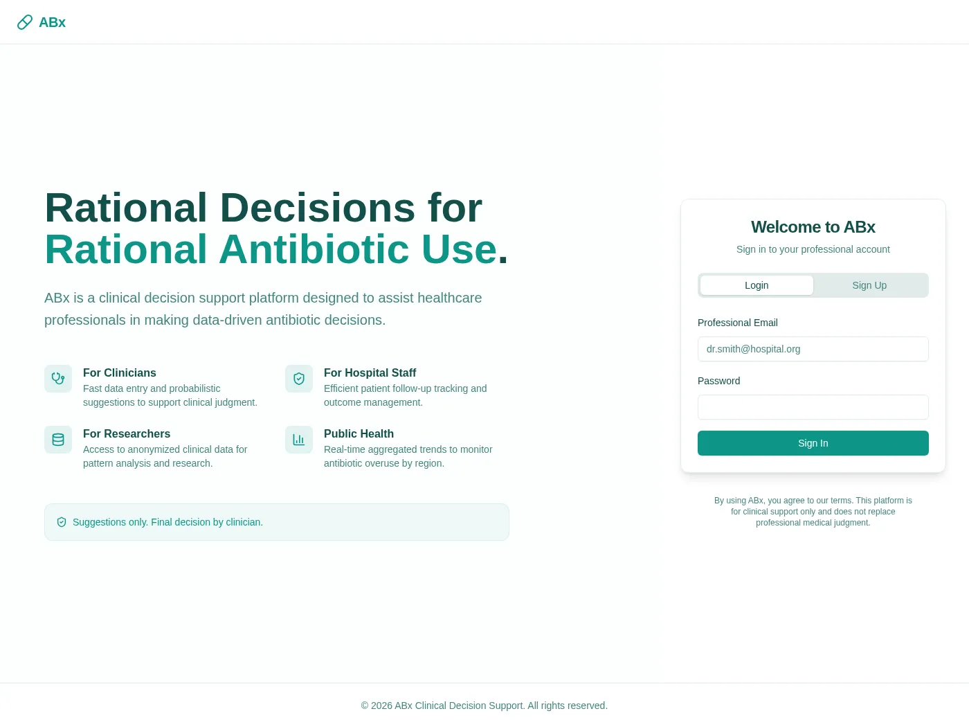 ABx Clinical Support