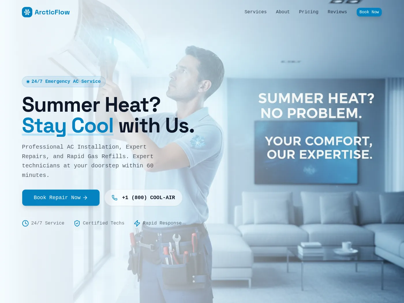 AC Service Ad Page