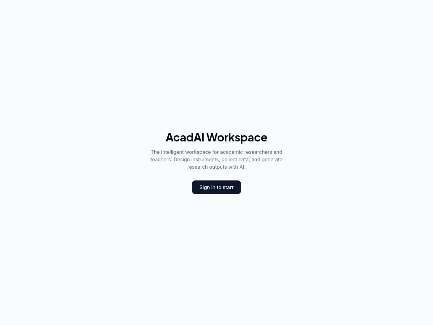 AcadAI Workspace