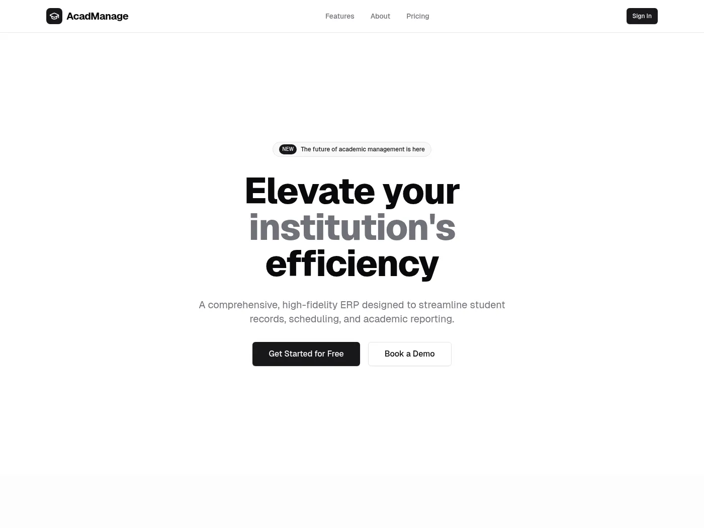 AcadManage ERP