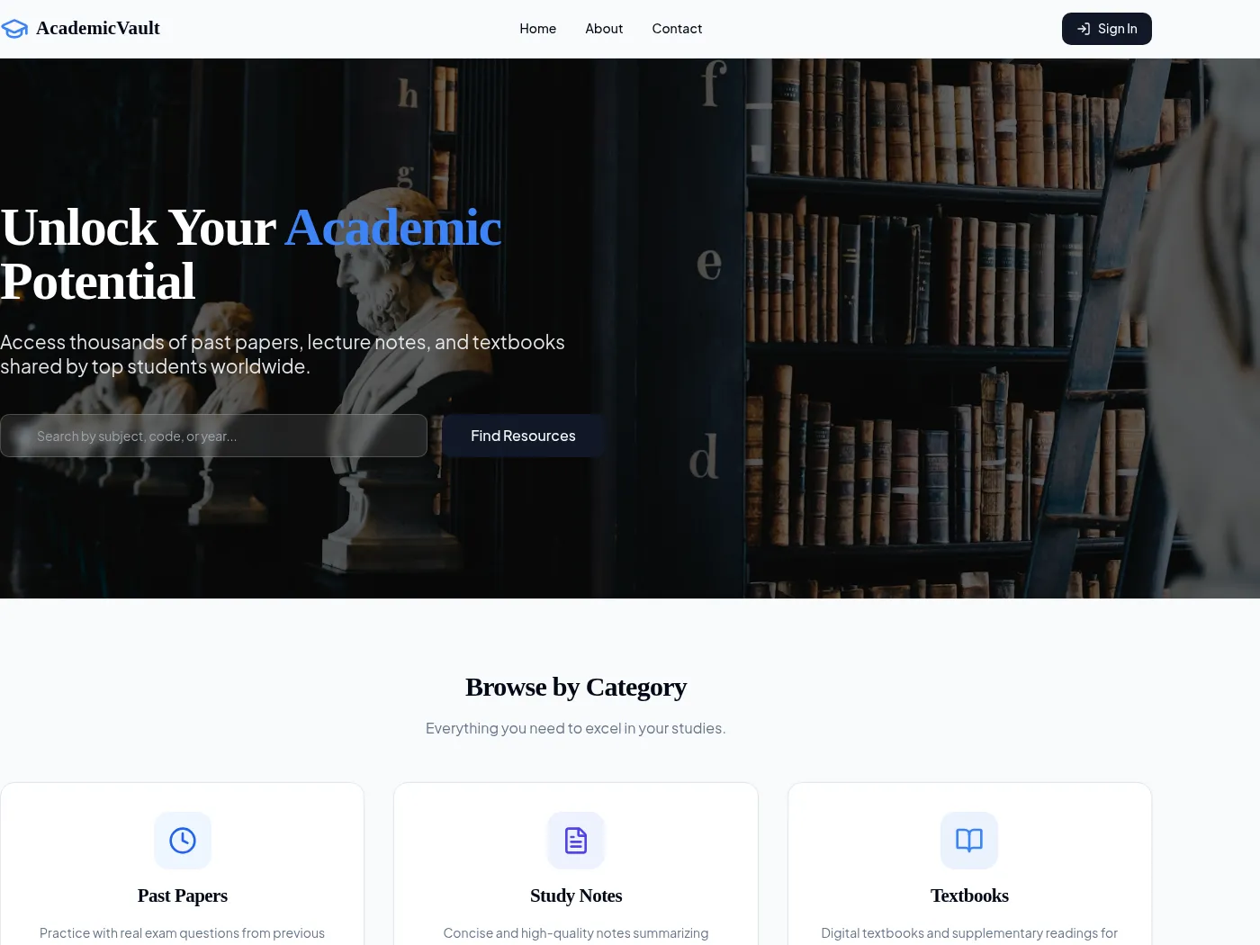 AcademicVault Portal