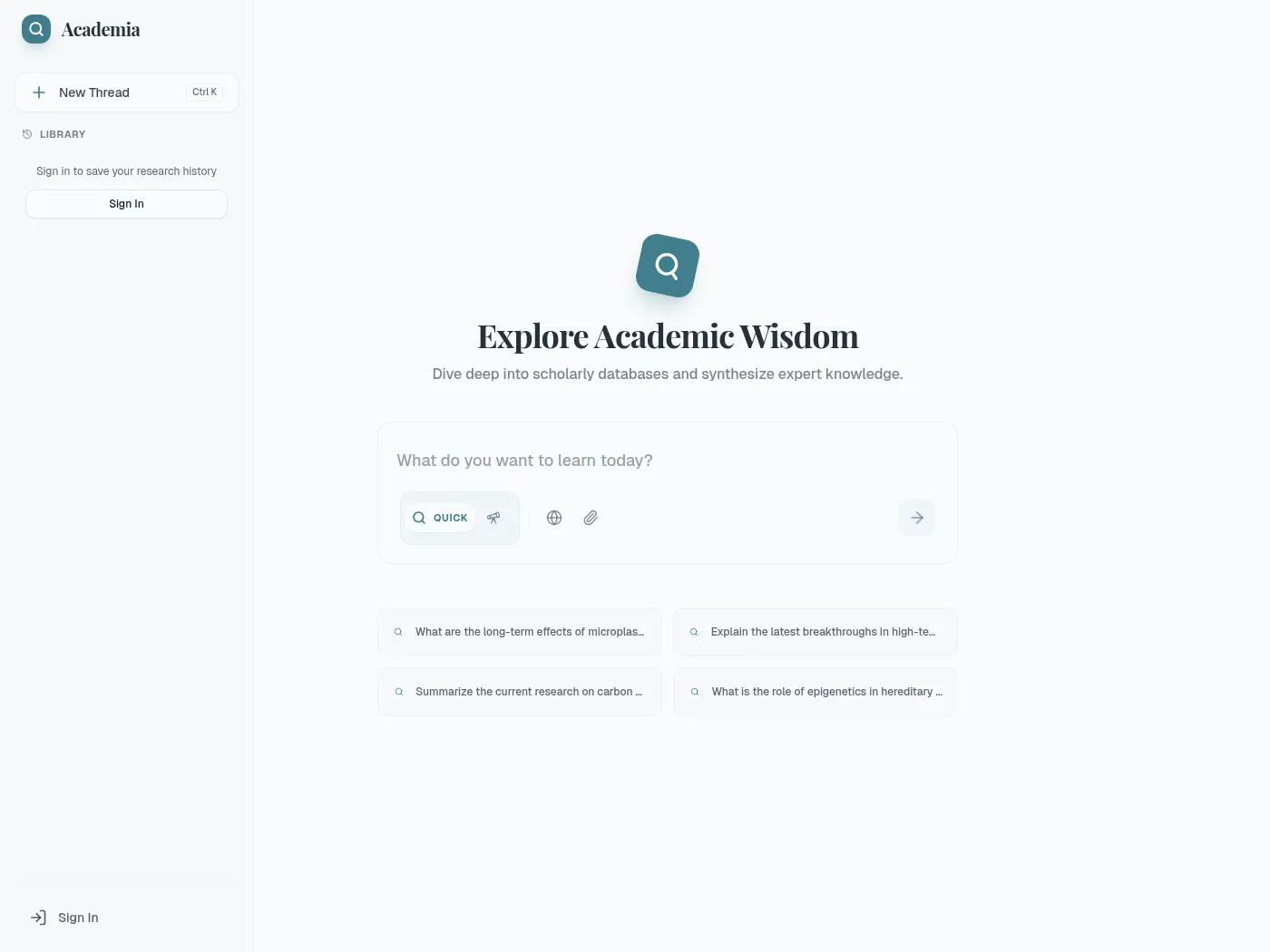 Academia Searcher