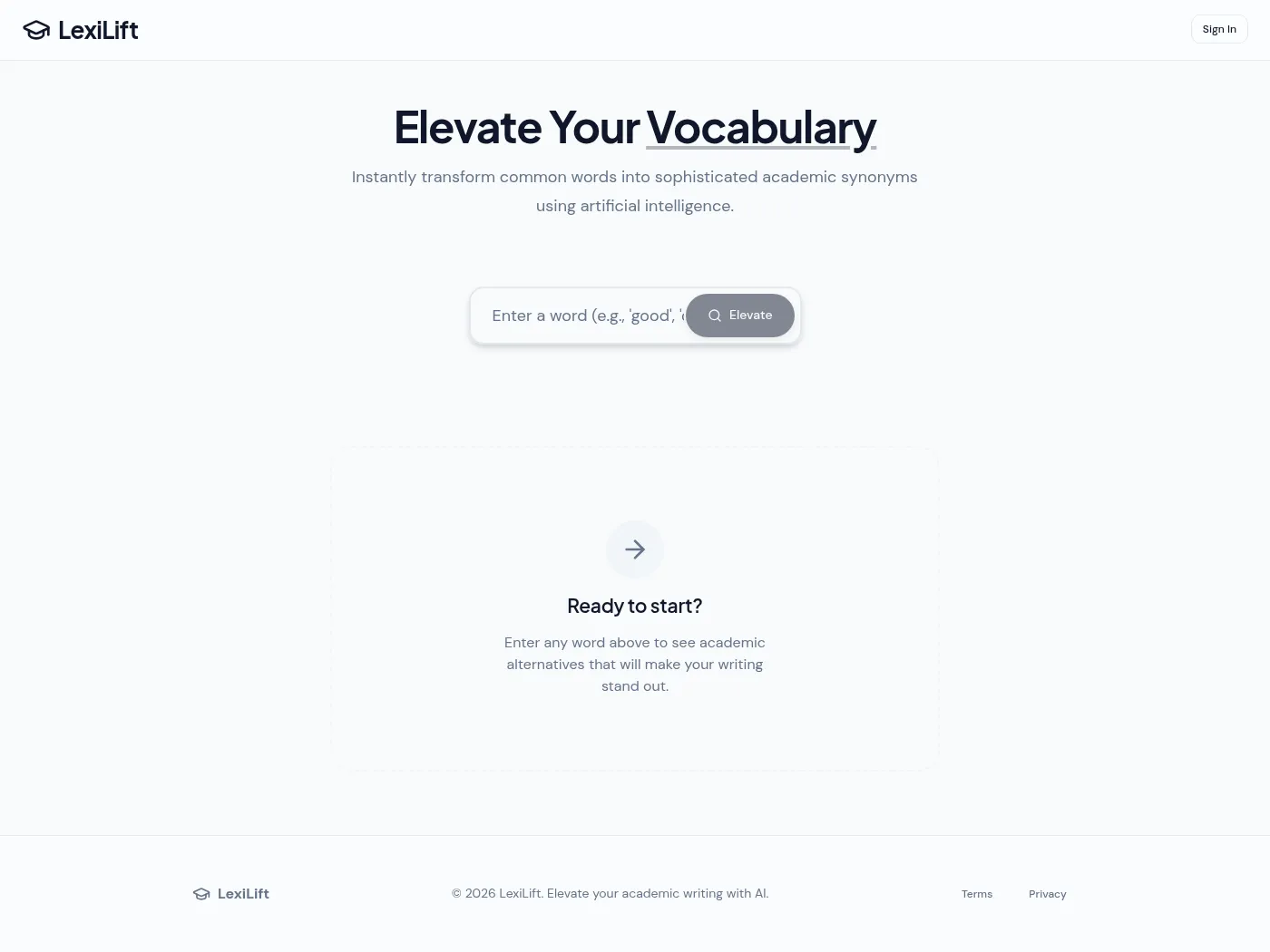 Smart Academic Synonyms