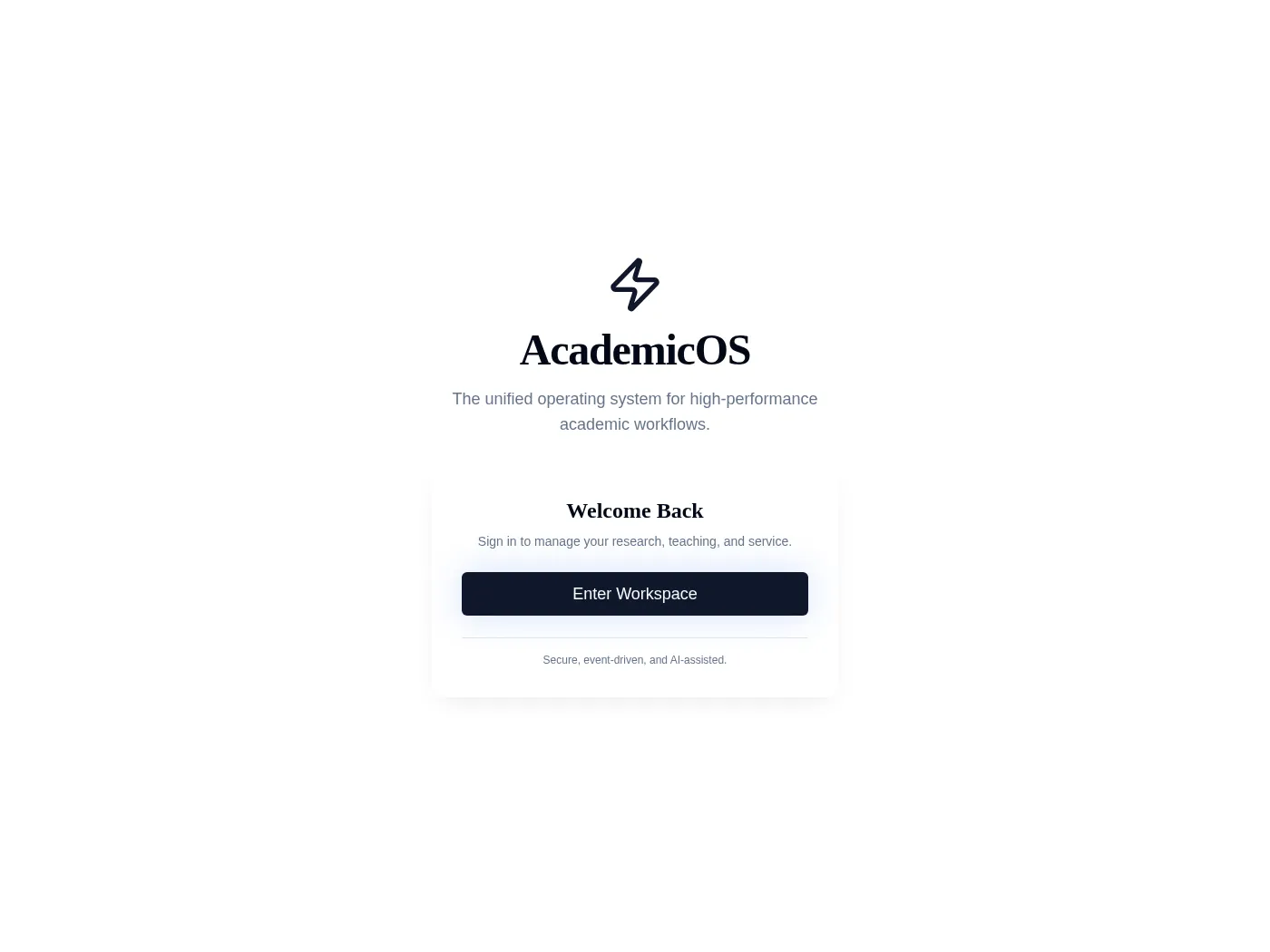 AcademicOS Platform