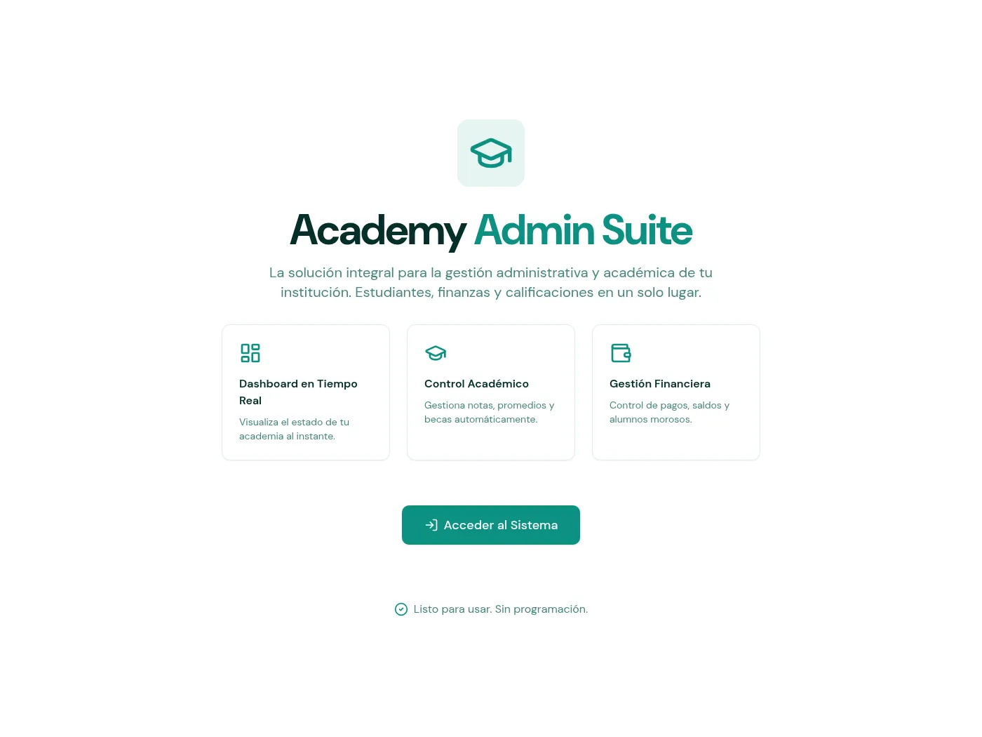 Academy Admin Suite