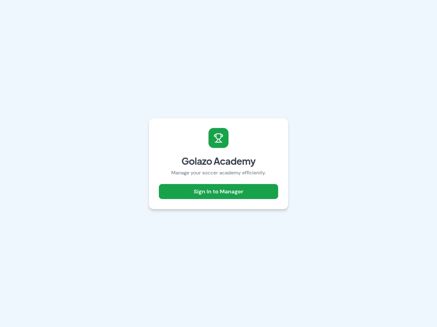 Soccer Academy Manager