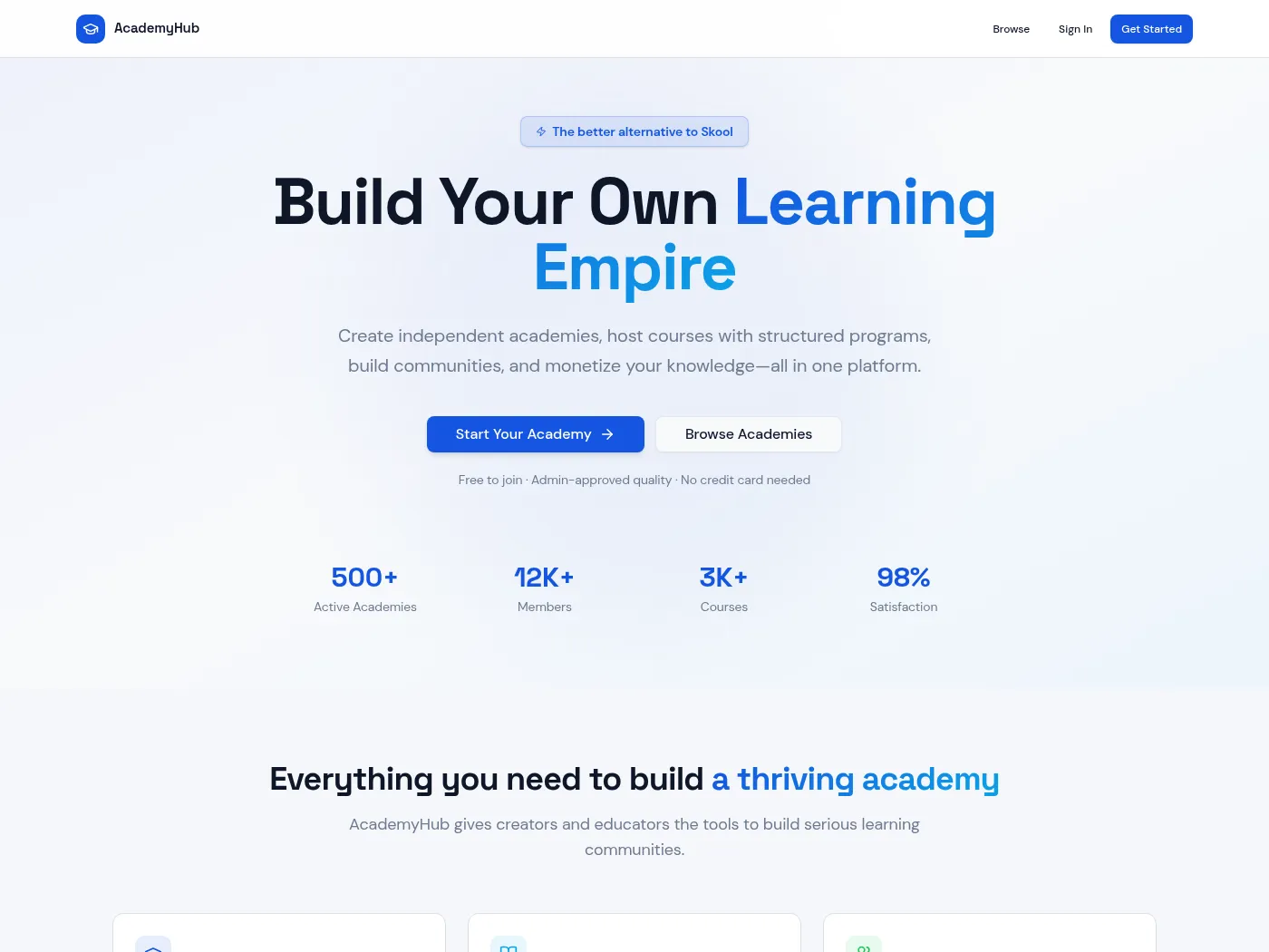 AcademyHub Portal