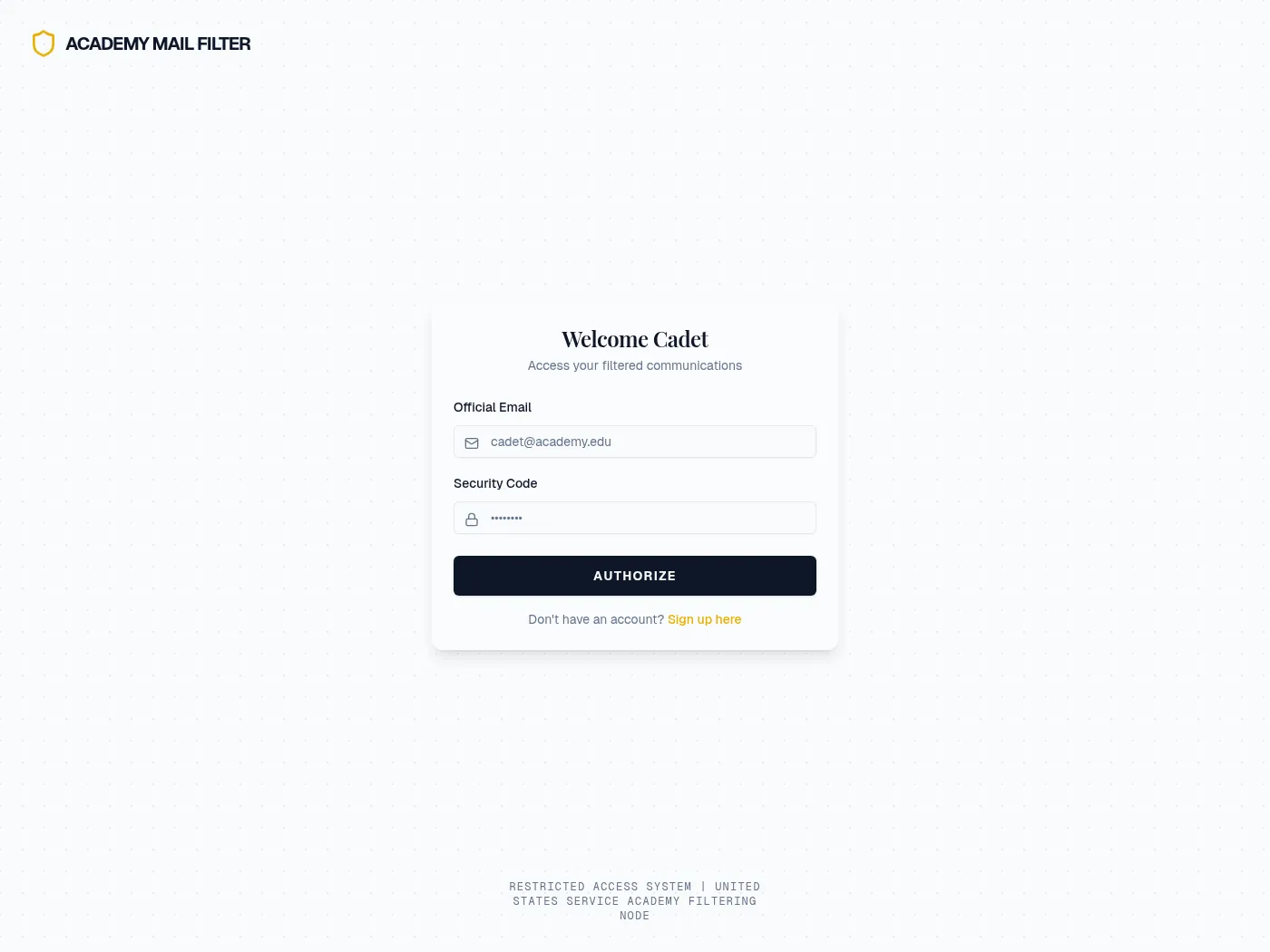 Academy Mail Filter