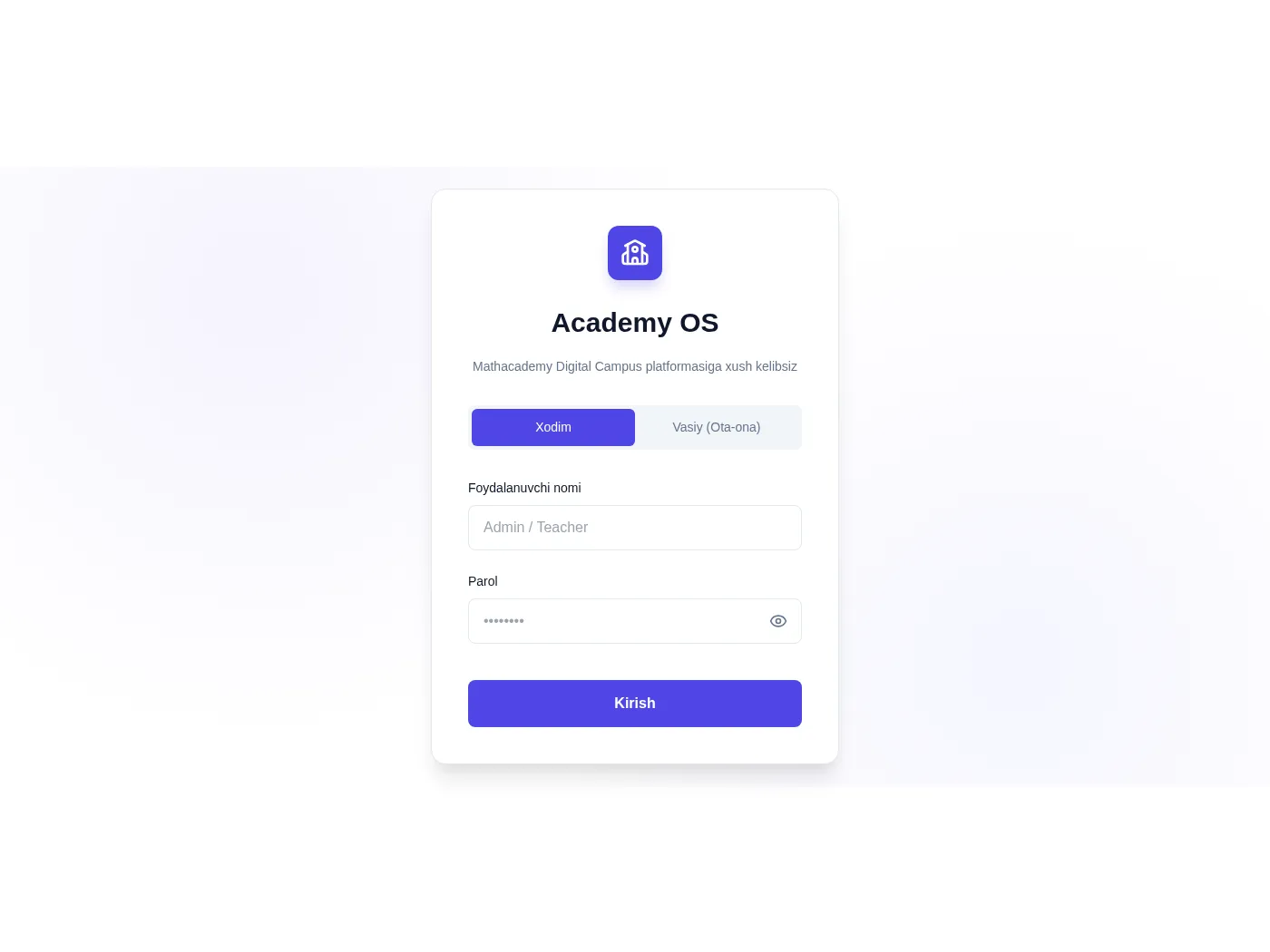 Academy OS Frontend Suite