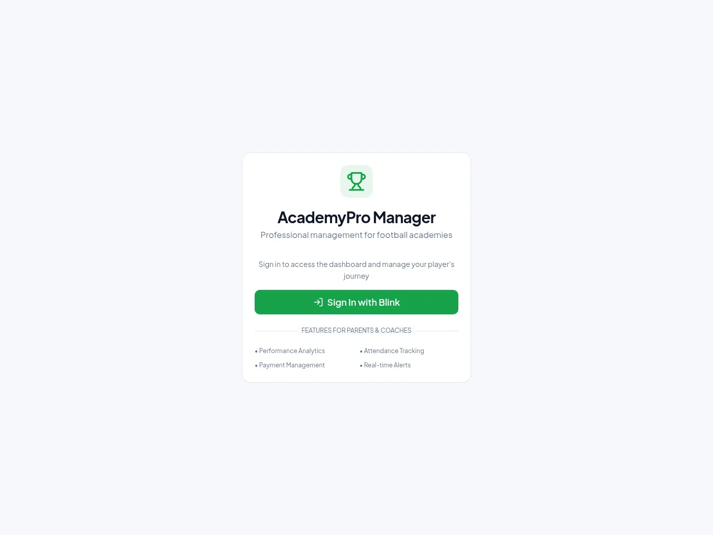 AcademyPro Manager