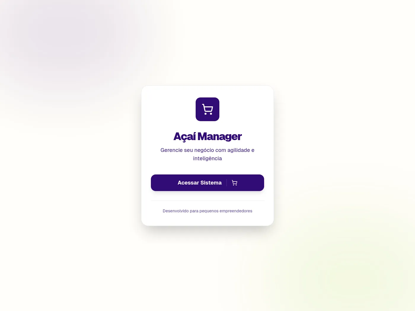 Açaí Store Manager