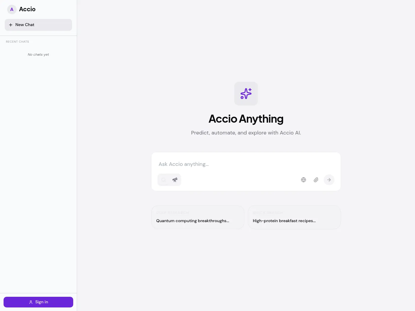 Accio AI Model
