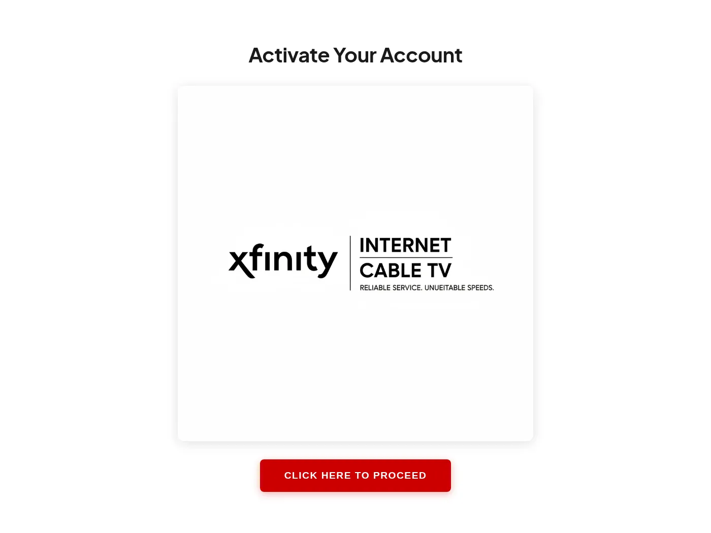 Account Activation Page