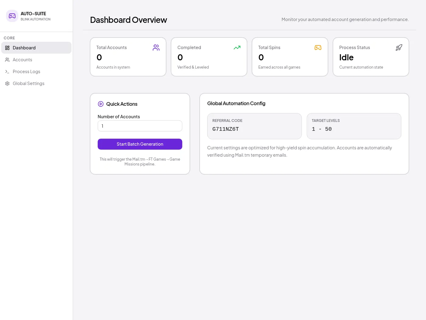 Account Automation Suite