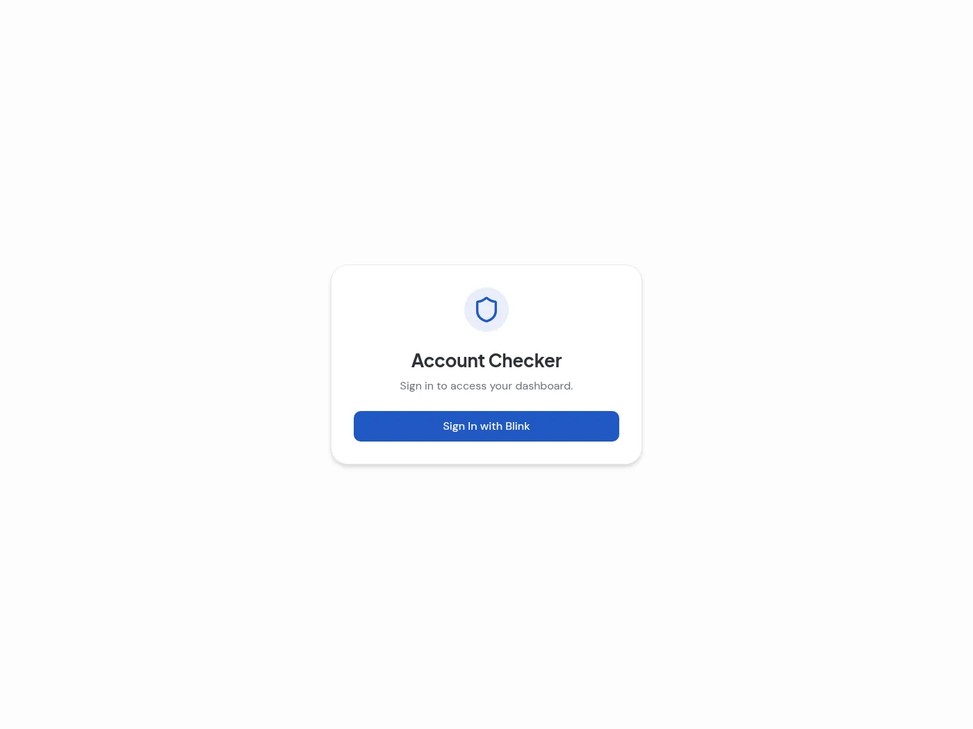 Account Checker Dashboard