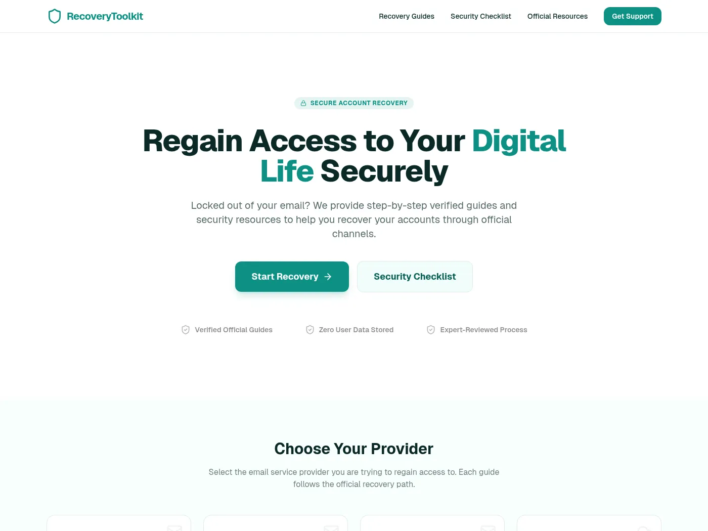 Account Recovery Toolkit