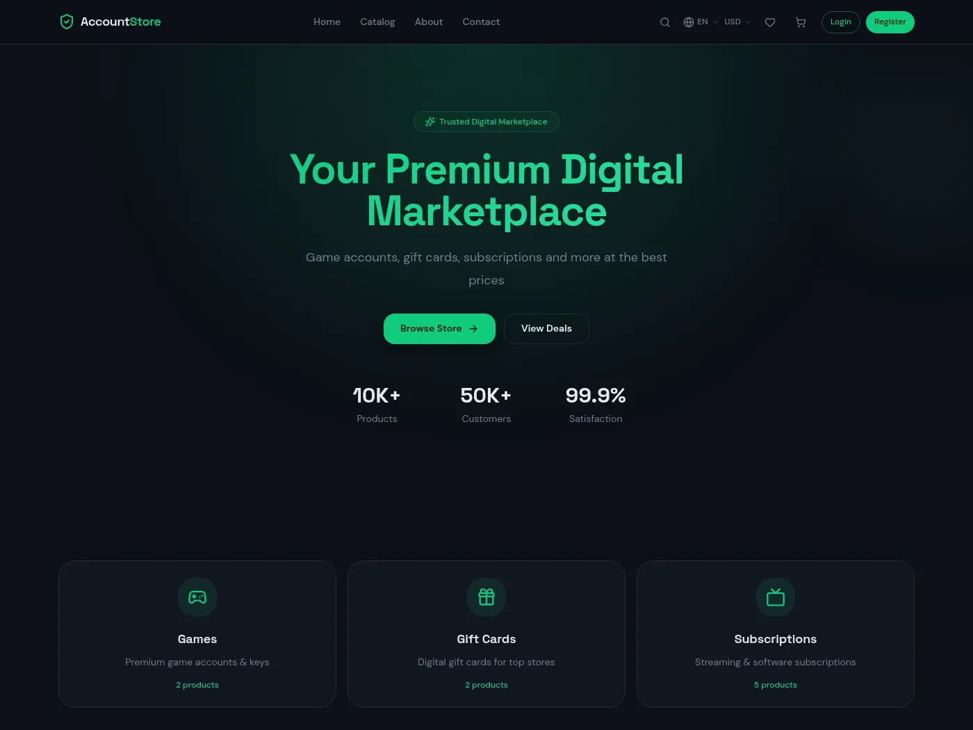 Account Store Marketplace