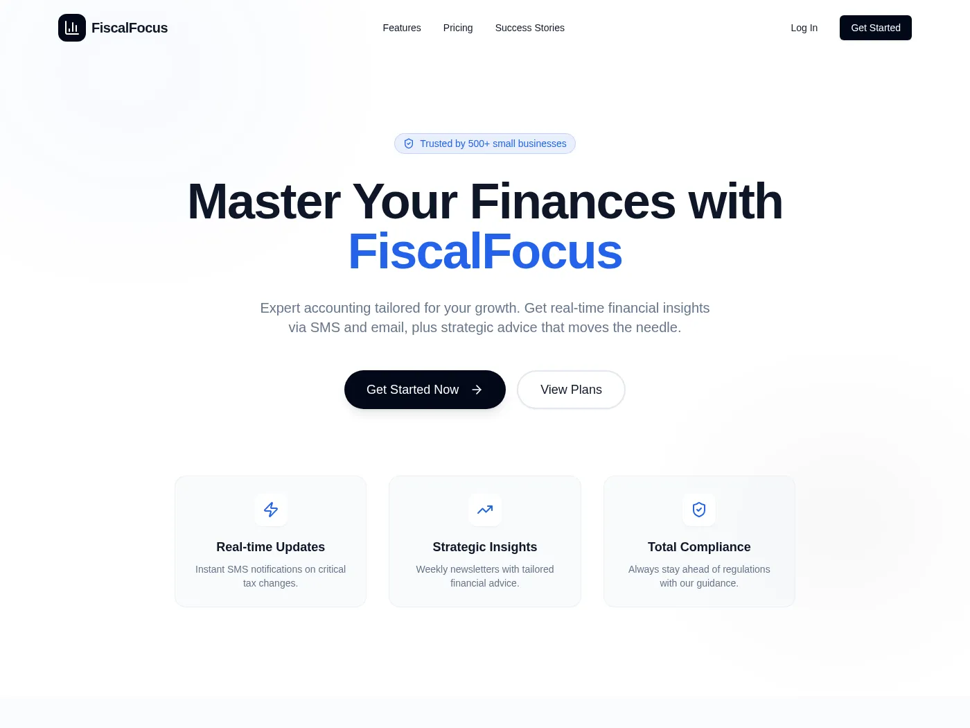 Accountant Subscription Landing