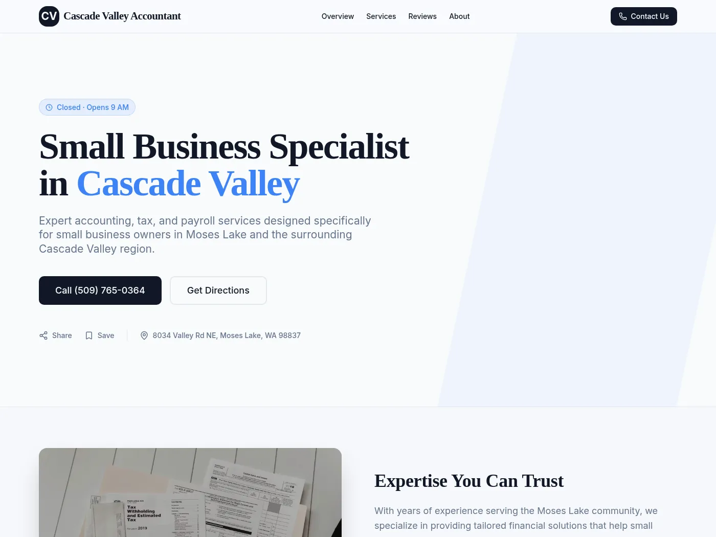 Cascade Valley Accountant