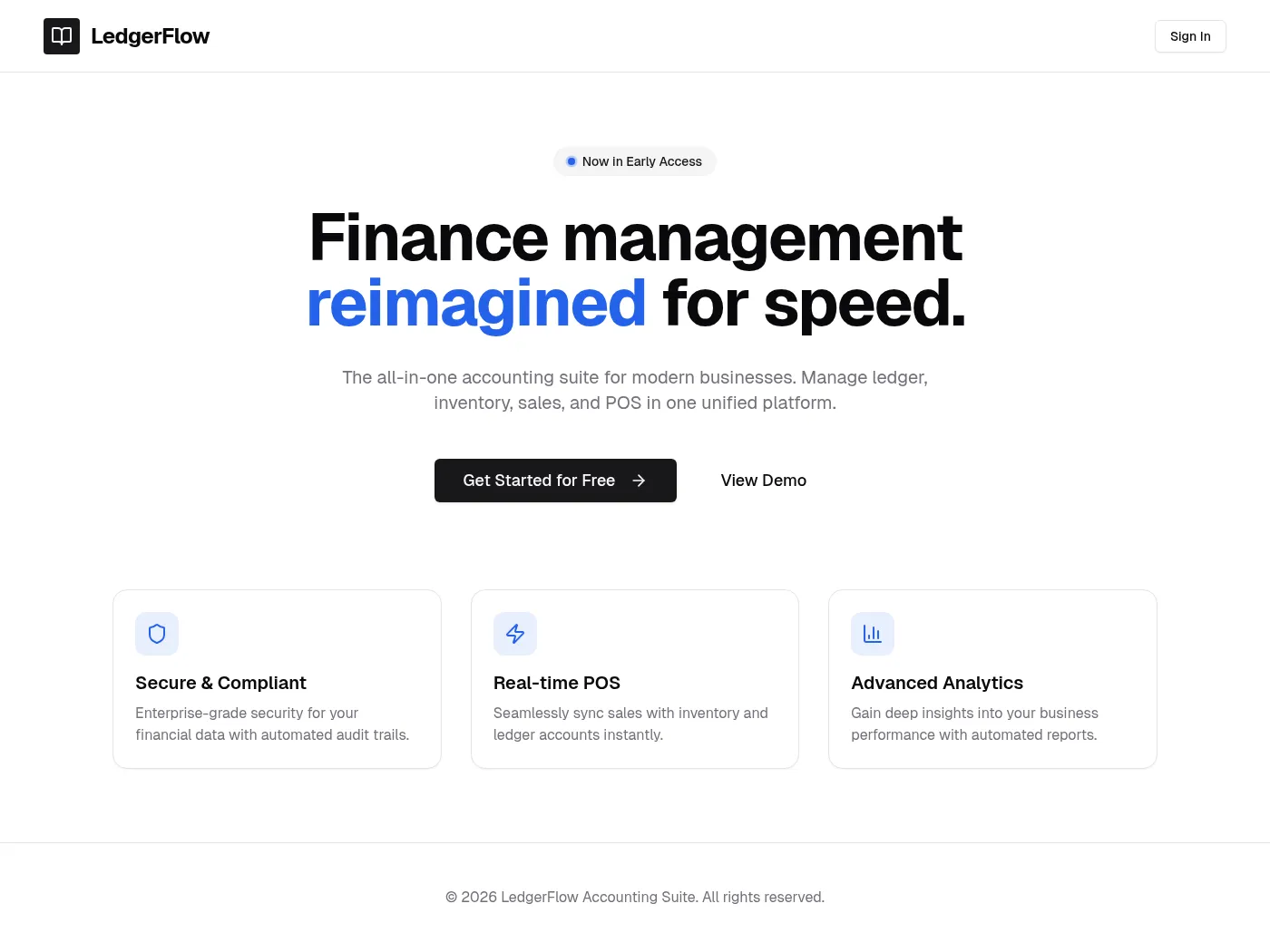 LedgerFlow Accounting Suite