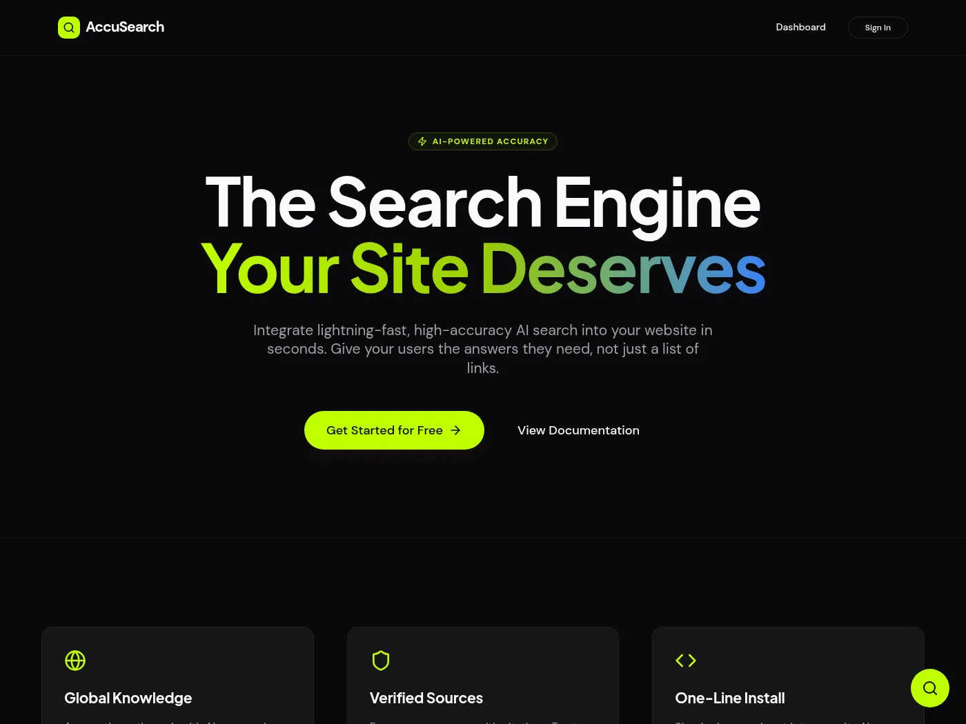 AccuSearch Engine