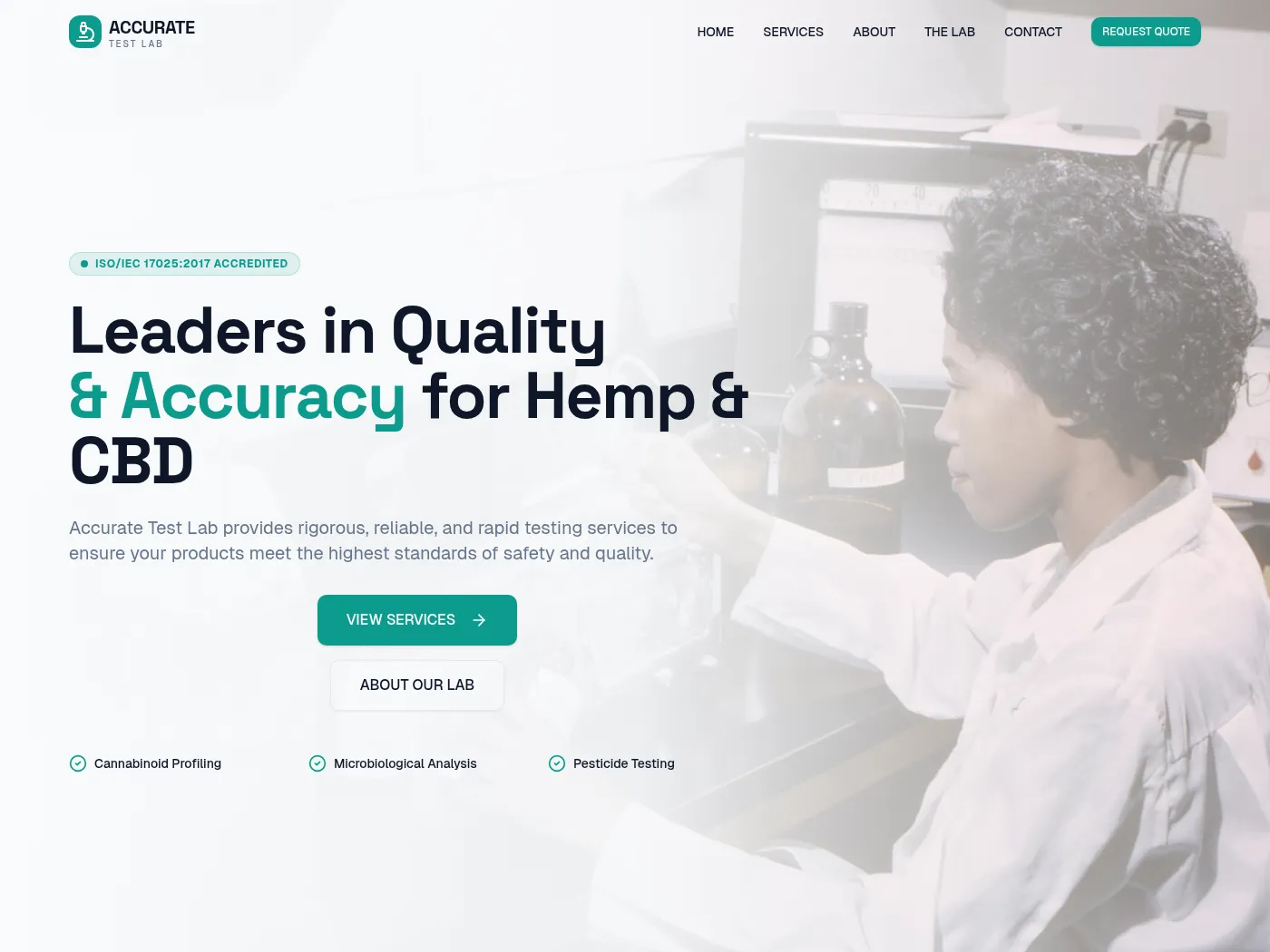 AccurateLab Modern Redesign