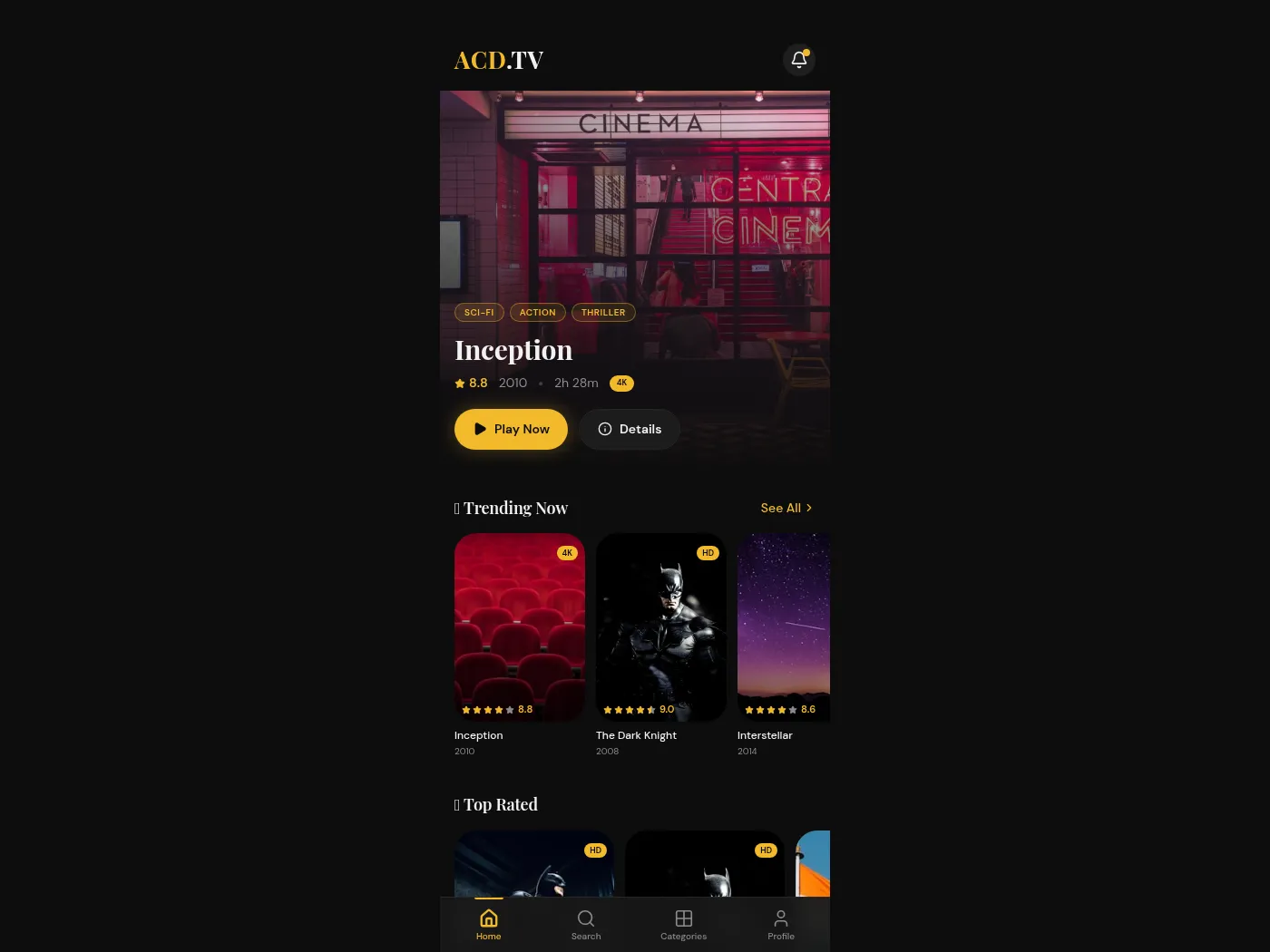 ACD.TV Mobile Film Site