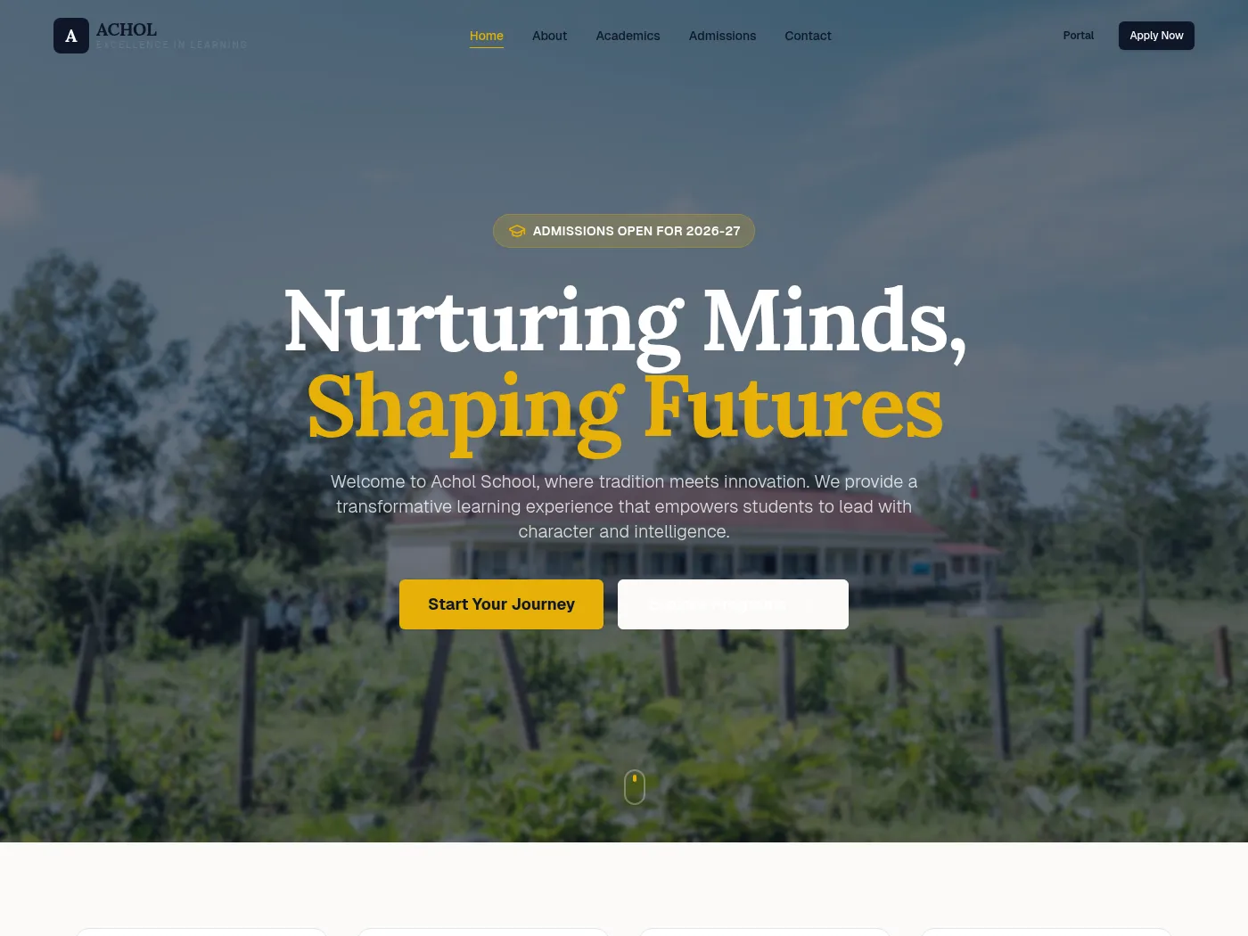 Achol School Website