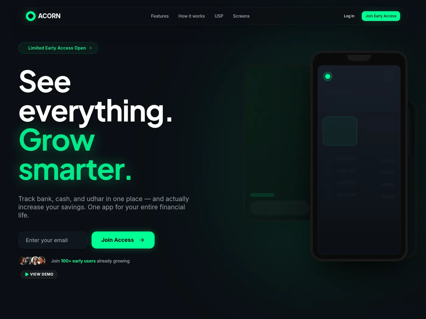 ACORN Fintech Landing